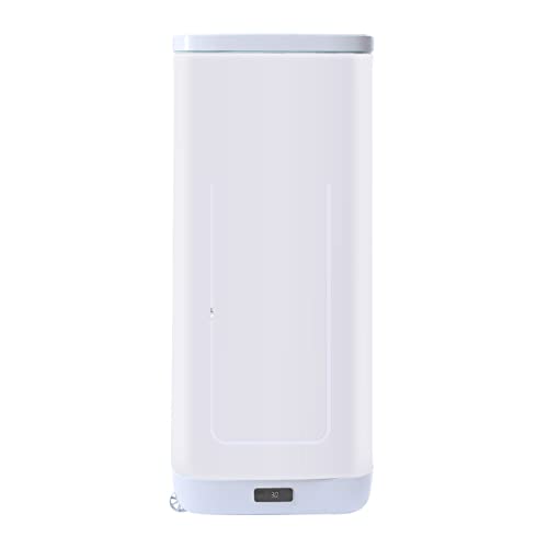 Clothes Dryer, 330L/87Gal 110V 850W Folding Portable Clothes Dryer Household Mini Quick Dryer, 154.4℉ Electric Small Wardrobe Dryer w/1 Shelf, Timing for Apartment, RV, Compact Space, 21*14*50in White