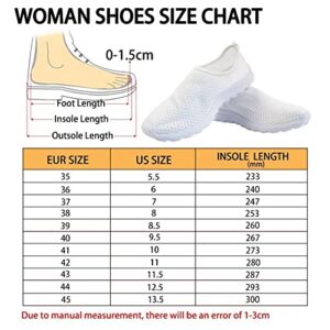 Uourmeti Womens Slip On Sneakers for Running Walking Tennis Shoes Haunted Mansion Halloween Casual Sport Shoes Size 8 Ladies Lightweight Comfort Loagers