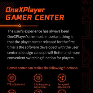 QUJUSO OnexPlayer Mini Pro 7" Handheld Game Console Portable PC Mini Laptop UMPC Win 11 AMD Ryzen 7 6800U 16GB LPDDR4 RAM/1TB NVMe M.2 SSD 1920 * 1200 Display Screen (Black)