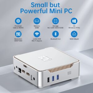 ACEMAGICIAN Mini PC GK3PRO N5105 8GB DDR4 512G SSD