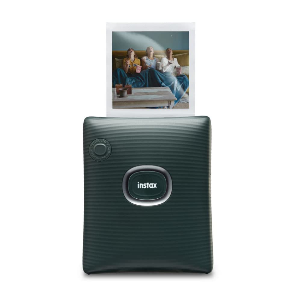 Fujifilm INSTAX Square Link Instant Printer (Green) Bundle with Instax Square Film Double Pack (40 Exposures) (3 Items)