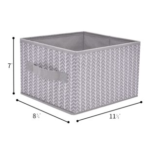 GRANNY SAYS Bundle of 3-Pack Cloth Storage Boxes & 2-Pack Wicker Shelf Baskets