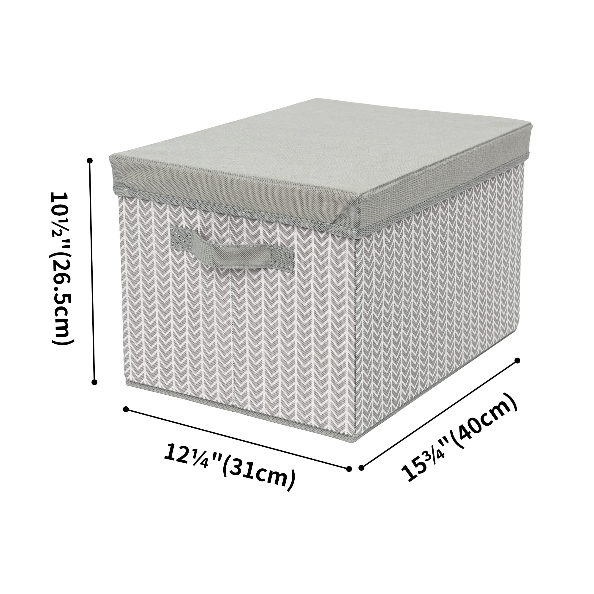 GRANNY SAYS Bundle of 3-Pack Lidded Closet Storage Bins & 3-Pack Rectangle Storage Bins with Lids