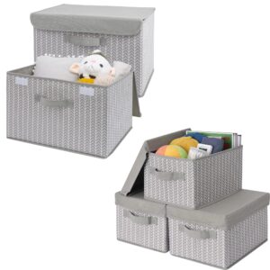 granny says bundle of 3-pack cloth storage bins & 2-pack closet storage bins