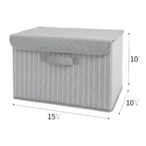 GRANNY SAYS Bundle of 3-Pack Cloth Storage Bins & 2-Pack Closet Storage Bins