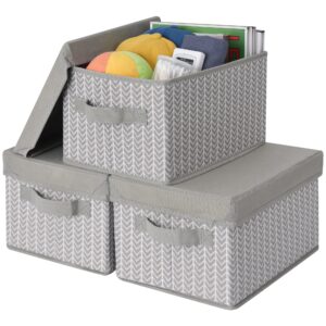 GRANNY SAYS Bundle of 3-Pack Cloth Storage Bins & 2-Pack Closet Storage Bins