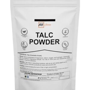 mGanna 100% Natural Talc Powder for Facial Make-up and Cosmetic formulations 0.5 LBS / 227 GMS