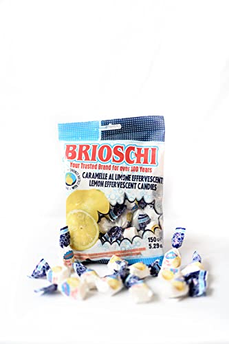 Brioschi Lemon Flavored Effervescent Fizzy Digestive Italian Candies (5.29 oz)