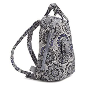 Vera Bradley Women's Cotton MiniTotepack Backpack, Tranquil Medallion - Recycled Cotton, One Size