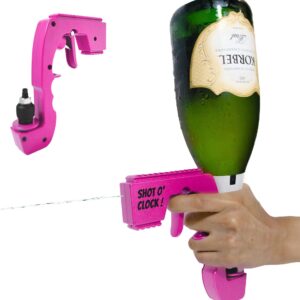 Shot O' Clock! Champagne Gun Shooter, Beer Accessories, Alcohol Gun, Champagne Stoppers, Pistola de Bebida para Botella, Pistola de Cerveza for Any Celebration!