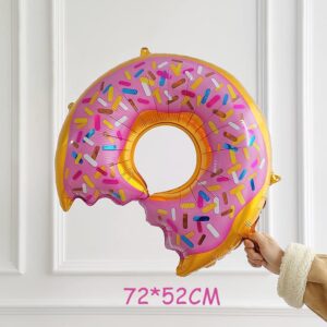 Pastel Donut Balloon Garland Arch Kit, 157pcs Donut Sweet Candy Ice Cream Foil Balloons for Kids Donut Grow Up Baby Shower Two Sweet Girls Birthday Party Decorations