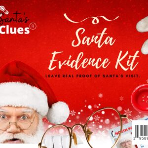 Santa Evidence Kit - Proof of Santa, Santa License, Santa Button, Lost Glove for Kids Christmas