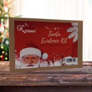 Santa Evidence Kit - Proof of Santa, Santa License, Santa Button, Lost Glove for Kids Christmas