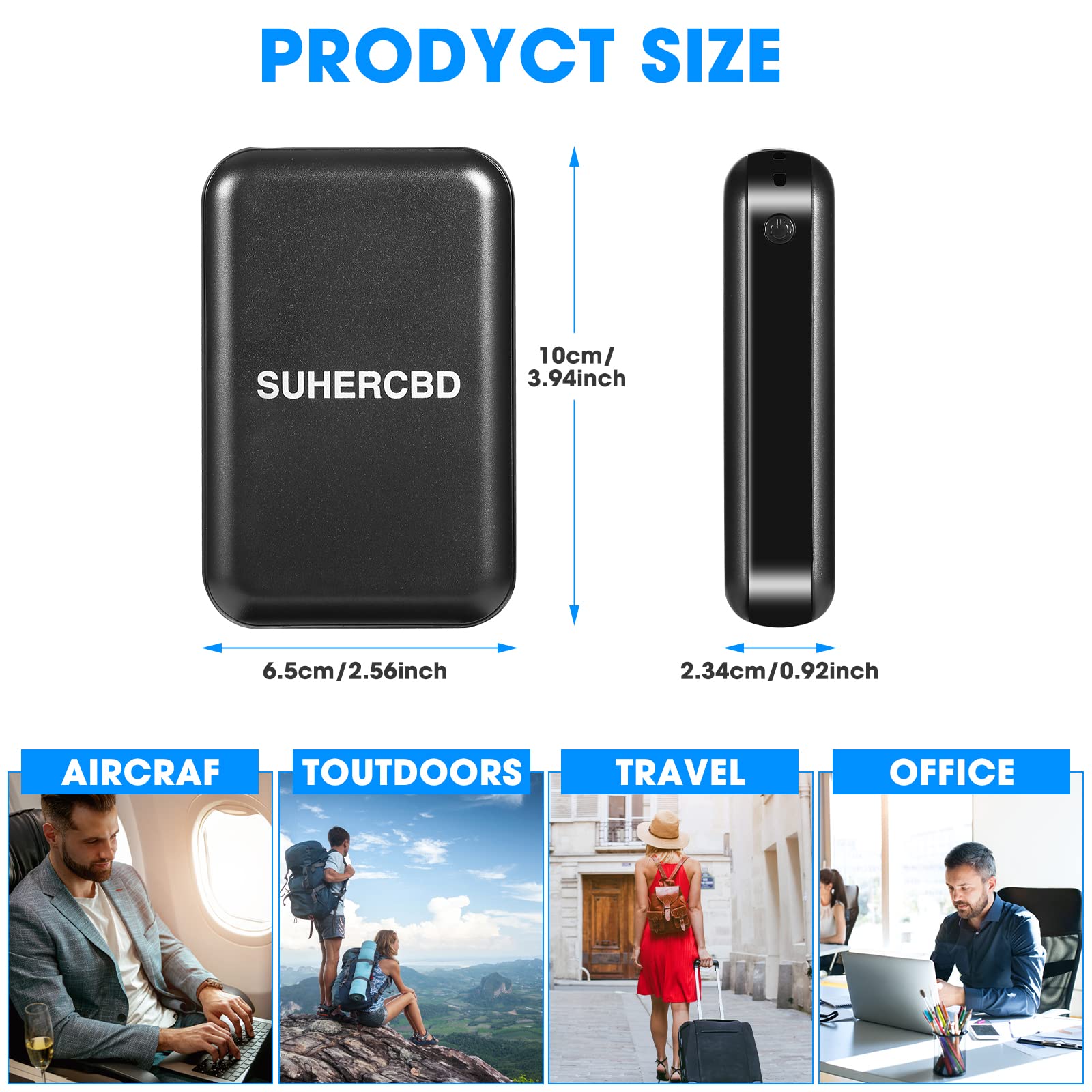 SUHERCBD 7.4V Heated Vest Battery Pack,5V 2a 5000mAh Power Bank for Heated Vest Heated Jacket, Portable Charger,Compatible with iPhone,Android etc.