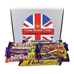 cadbury selection box of 10 full size british chocolate bars