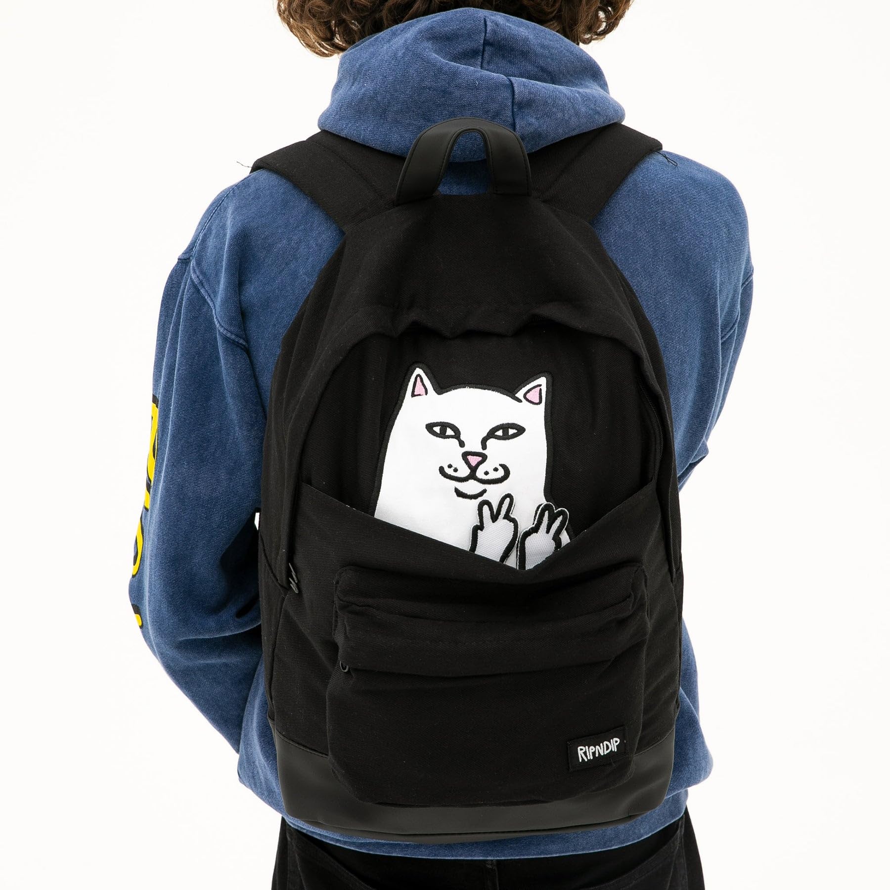 RIPNDIP Lord Nermal Velcro Hands Backpack (Black)