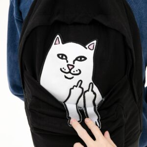 RIPNDIP Lord Nermal Velcro Hands Backpack (Black)