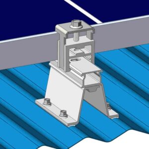 end clamp magebracket cl mounting kit for solar module panel mounting racking installation on corrugated metal roof