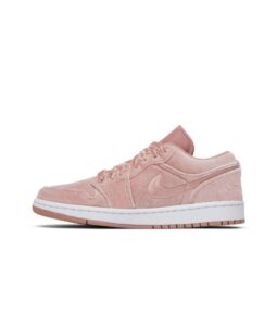 jordan womens wmns air 1 low se dq8396 600 pink velvet - size 9w