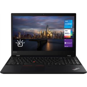 lenovo thinkpad t15 gen 2 business laptop, 15.6" fhd display, intel core i5-1135g7, 16gb ddr4 ram, 512gb ssd, webcam, fingerprint reader, backlit keyboard, wi-fi 6, windows 11 pro, black