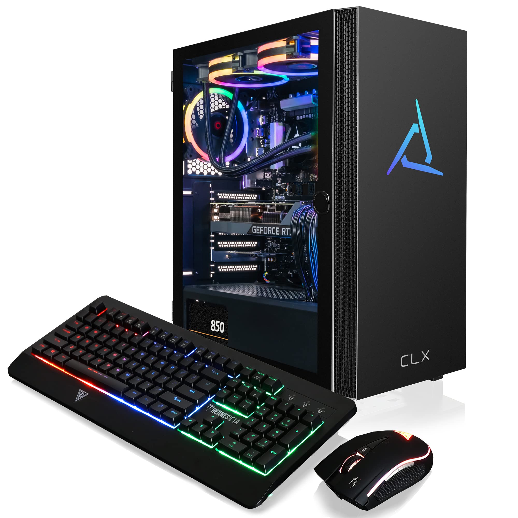 CLX Personal Computer Tower, Intel Core i7 13700KF 3.40GHz, 32GB DDR5, 1TB NVMe SSD, 4TB HDD, GeForce RTX 4080 16GB GDDR6X, 850 Watt Power Supply