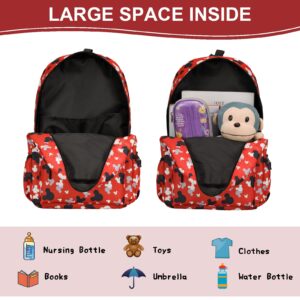 Kids Backpack for Girls 16 Inch Large Capacity Preschool Backpack Kids Boys Elementary School Bags for Kindergarten Primary Waterproof Backpacks for Back to School Travel with Chest Strap Backpacks