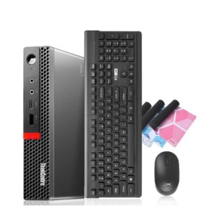 lenovo mini pc windows 11 pro thinkcentre tiny m920q micro computer desktop, intel i5-8600t 16gb ram 256gb nvme m.2 ssd+new 1tb solid state drive,ax210 wi-fi 6e bluetooth hdmi type-c (renewed)