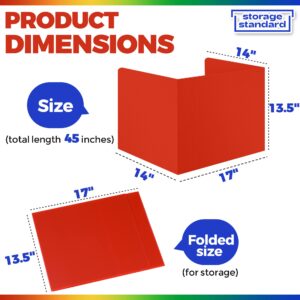 16-Pack Desk Dividers for Students - Durable & Waterproof Plastic Study Carrel Divider, Classroom Folders Teacher Supplies, Easy-to-Clean Plastic Privacy Shield Boards for Student Desks