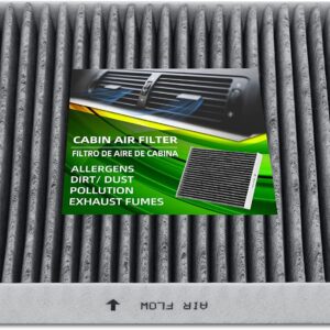 KARCOCA CF10374 Premium Cabin Air Filter With Activated Carbon Compatible with TOYOTA TACOMA 2005-2023,DODGE DART 2013-2016,PONTIAC VIBE 2003-2008