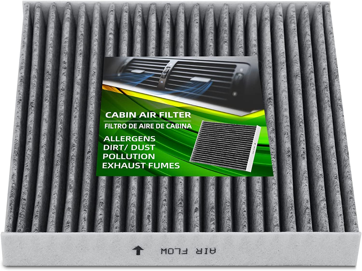 KARCOCA CF10374 Premium Cabin Air Filter With Activated Carbon Compatible with TOYOTA TACOMA 2005-2023,DODGE DART 2013-2016,PONTIAC VIBE 2003-2008