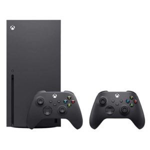 microsoft xbox series x 1tb ssd gaming console - additional black controller, 8x cores zen 2 cpu, 12 tflops rdna 2 gpu, 16gb ddr6 ram, up to 120 fps, 8k hdr, 4k uhd blu-ray