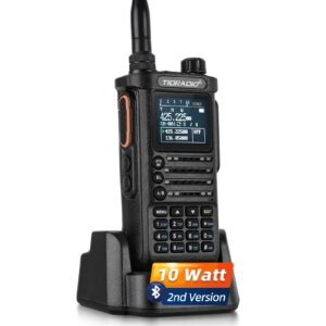 2nd gen tidradio td-h8 ham radio 10watt 2500mah battery capacity solid performance handheld two-way radio wireless programming module with repeater list