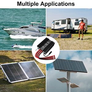 EPEVER IP68 Waterproof 30A MPPT Solar Charge Controller 12V 24V Auto, Solar Panel Battery Intelligent Regulator with MT50 and RS485 Cable, Used in RVs, Trailers, Boats, Yachts（Tracer7810BP）