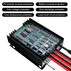 EPEVER IP68 Waterproof 30A MPPT Solar Charge Controller 12V 24V Auto, Solar Panel Battery Intelligent Regulator with MT50 and RS485 Cable, Used in RVs, Trailers, Boats, Yachts（Tracer7810BP）