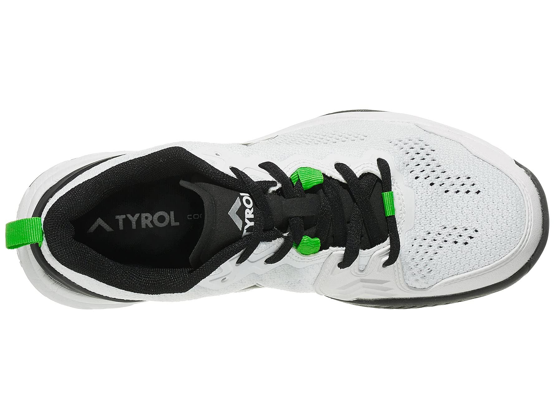 Tyrol Women's Velocity V Pickleball Shoe (White/Green) (9)