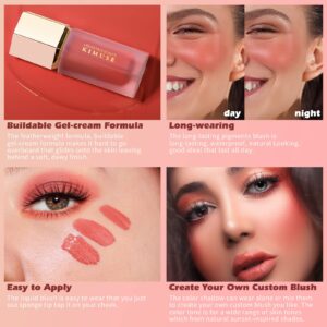 KIMUSE Soft Cream Blush for Cheeks & 2Color Dual Cream Contour Stick