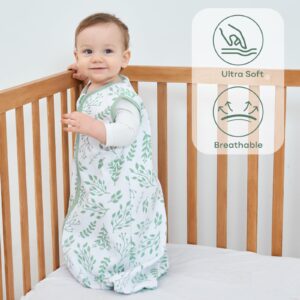 Yoofoss Baby Sleep Sack 0-6 Months Wearable Blanket for Babies 100% Cotton 2-Way Zipper TOG 0.5 Toddler Sleeping Sack 3 Pack, Comfy Lightweight Sleep Sacks