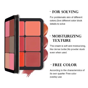 12 Colors Blush Palette,Highlighter Blush Powder Makeup,Long-Wearing,Smudge Proof,Natural-Looking,Blendable Cruelty-Free Matte Finish,Contour and Highlight Blush Palette Face Cosmetics Makeup