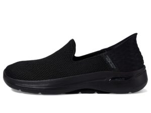 skechers go walk arch fit summer views hands free slip-ins black 9 b (m)