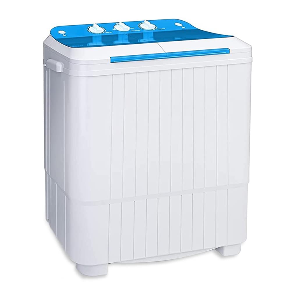 Portable Washing Machine Twin Tub 16.5lbs Laundry Machine Small Compact Washer and Dryer Combo for Household Use Camping RV’s Apartments Dorms Rooms