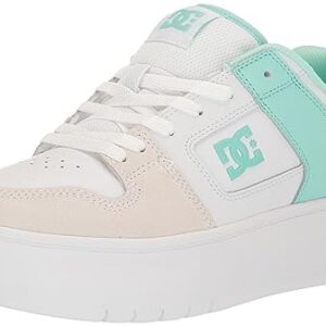 DC Women's Manteca 4 Platform Low Skate Shoe, Mint, 8.5