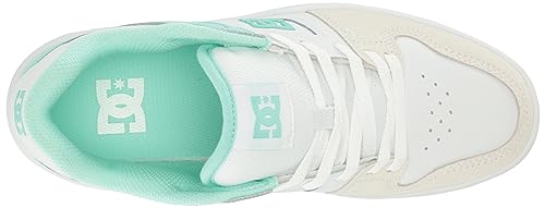 DC Women's Manteca 4 Platform Low Skate Shoe, Mint, 8.5