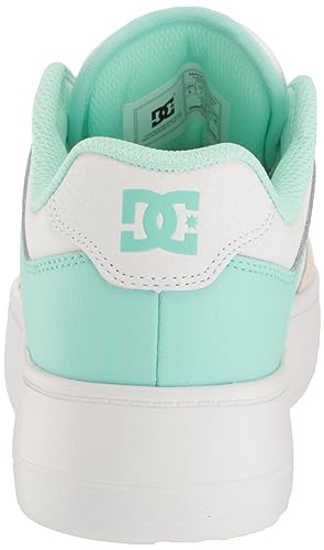 DC Women's Manteca 4 Platform Low Skate Shoe, Mint, 8.5