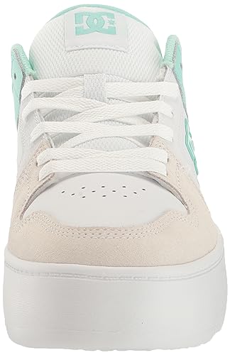 DC Women's Manteca 4 Platform Low Skate Shoe, Mint, 8.5