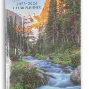 2023-2024 Two Year Monthly Planner Book for School, Work, Office - 7 x 9.5 Inches (National Parks)