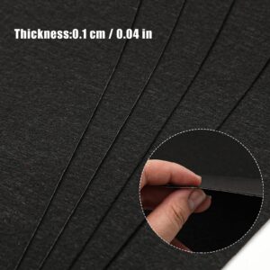 12 Sheets Self Adhesive Felt Sheets, 7.9x11.8inch Sticky Back Felt Sheets for Crafts Felt Drawer Liner for Jewelry Box Drawer DIY Crafts (Black)