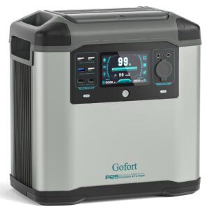 gofort portable power station 2000w power supply 1572wh high capacity backup battery with ac outlet for outdoor rv camping home cpap machine