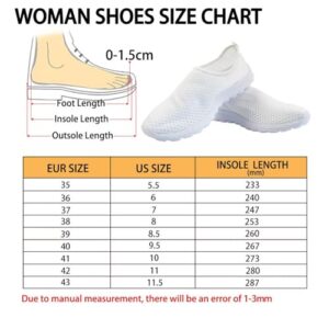 DISNIMO Peacock Women's Casual Walking Shoes Women Slip On Sneaker Size 12.5 Womens Running Tennis Shoes Athletic Gym Sport Shoes Trainers Lightweight Workout Nursing Shoes Platform Loafers