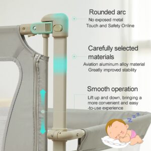 3 in 1 Baby Bedside Sleeper,Portable Crib,cosleeper for baby in bed,co sleeper bassinet attach to bed,breathable and visible mesh window,baby bed with rails,Easy to Assemble Cradle Stationary ( Color