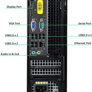 Dell Optiplex 7010 Desktop Computer - Intel Core i7 Up to 3.8GHz Max Turbo Frequency, 16GB DDR3, New 2TB(2000 GB) SSD, Windows 10 Pro 64-Bit, WiFi, USB 3.0, 2X Display Port (Renewed)